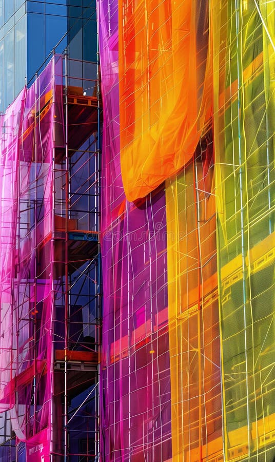 Building Protection Wrapping by Safety Textile Net, Development and ...