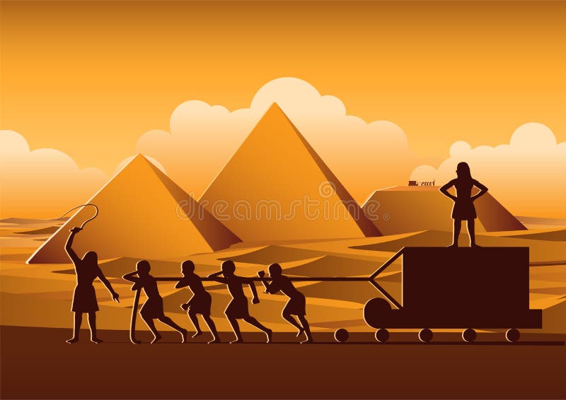 Building Pyramid in Egypt in Ancient Time Use Men To Be Slave the Whole ...