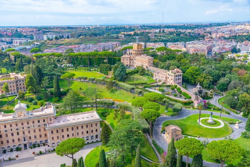 Building of the Radio Vatican Stock Photo - Image of garden, famous ...