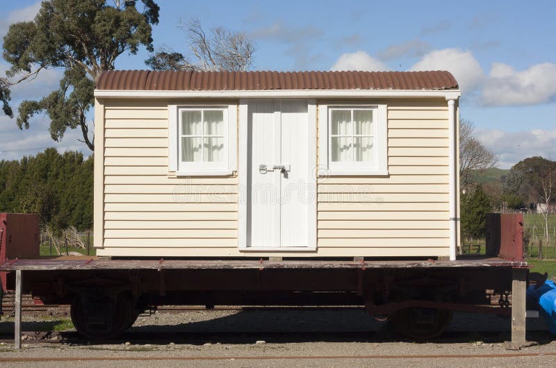 Building on rail car stock image. Image of building, cargo - 33227647