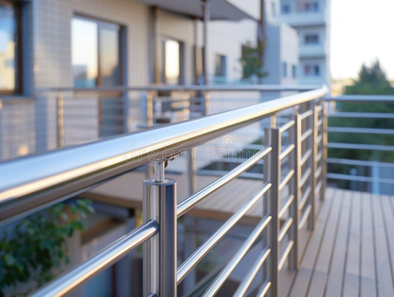 Building Railing Close Up stock photo. Image of cityscape - 382563436