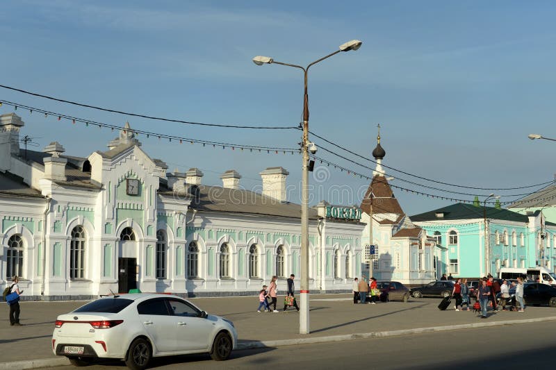 The Building of the Railway Station. the City of Cherepovets Editorial Photo - Image of ...