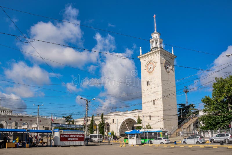 The Building of the Railway Station in Simferopol in the Crimea ...