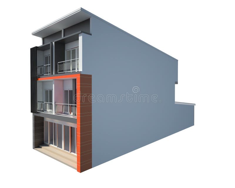 Building 3rd Floor stock illustration. Illustration of building - 43384787