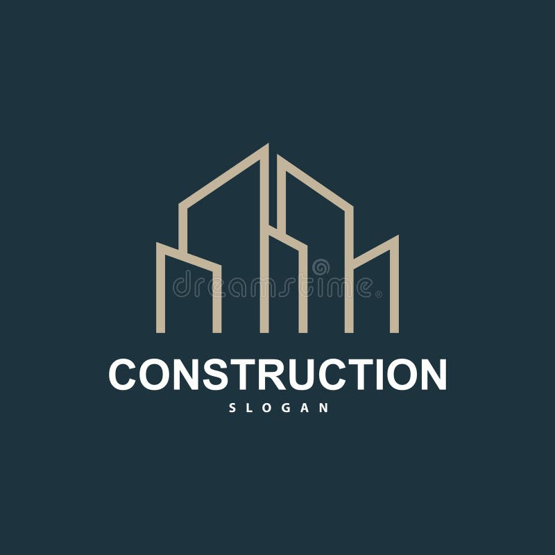 Building Real Estate Apartment Construction Logo, Elegant Premium ...