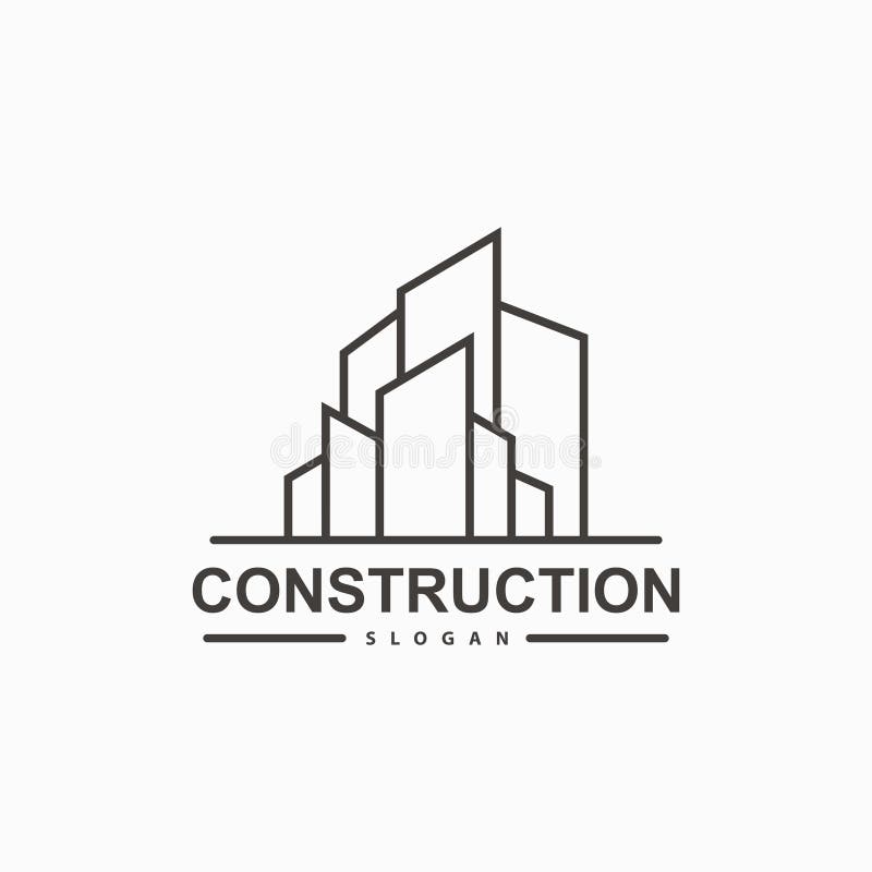 Building Real Estate Apartment Construction Logo, Elegant Premium ...