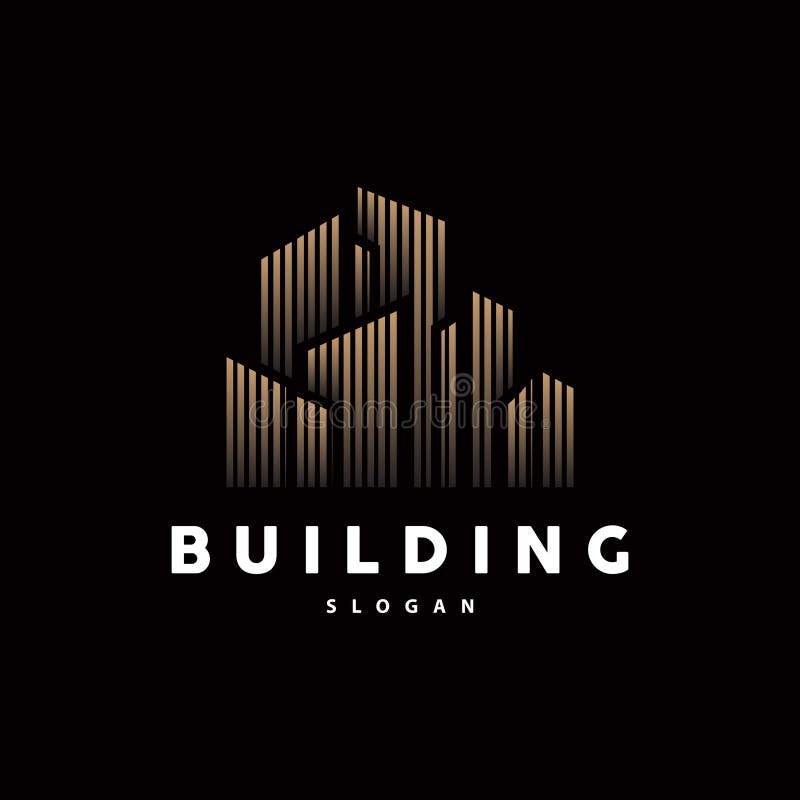 Building Real Estate Apartment Construction Logo, Elegant Premium ...