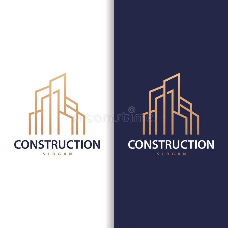 Building Real Estate Apartment Construction Logo, Elegant Premium ...