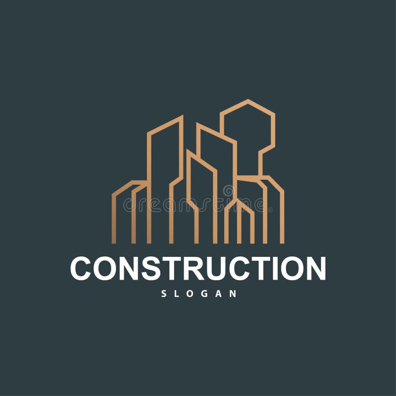 Building Real Estate Apartment Construction Logo, Elegant Premium ...