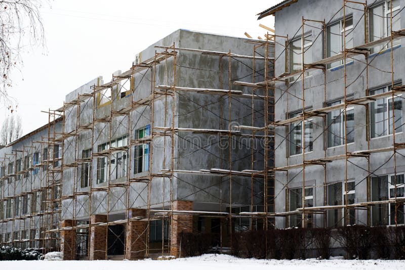 Building reconstruction stock photo. Image of energy - 66191796