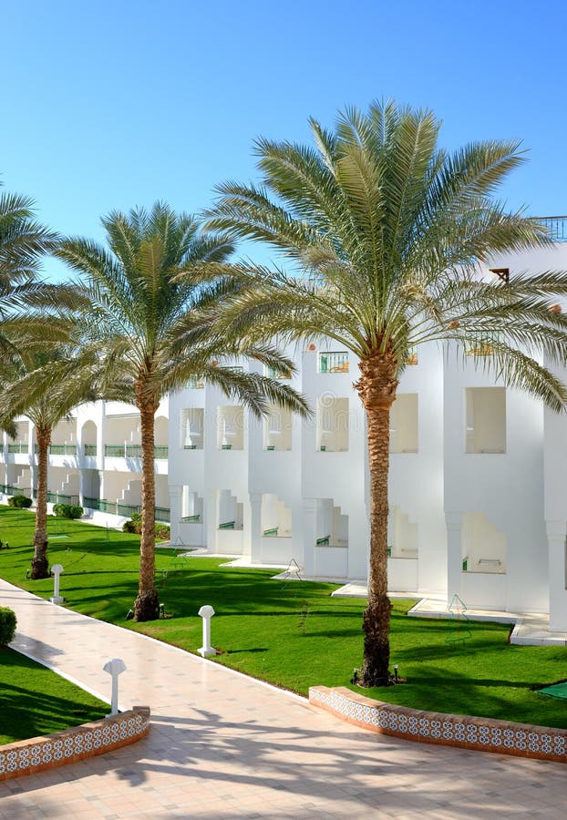 Building and Recreation Area of Luxury Hotel Stock Image - Image of ...