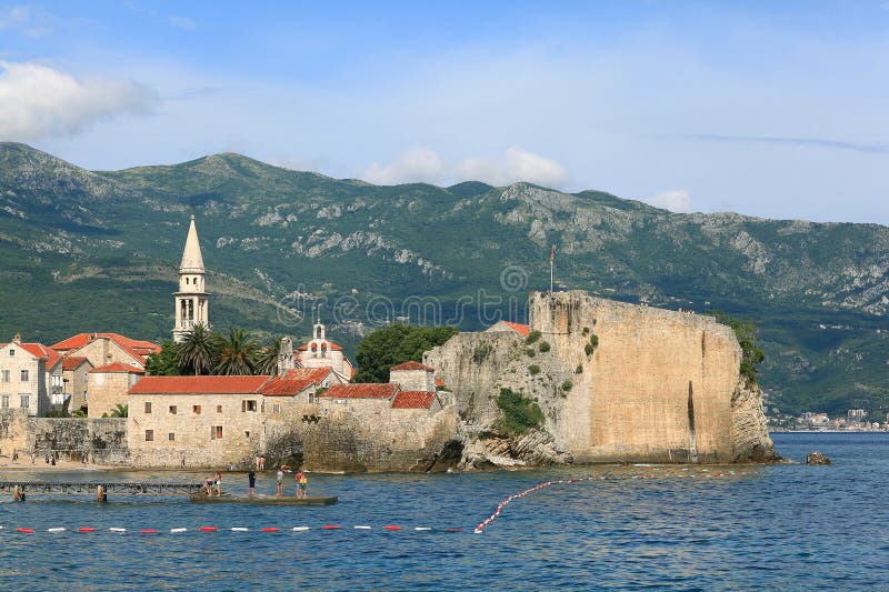 Building with Red Rooftops in European Town Stock Image - Image of ...