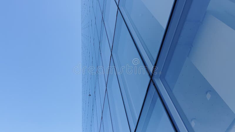 Building Reflected on Glass Skyscraper in Paris, Grey Skyscraper in ...