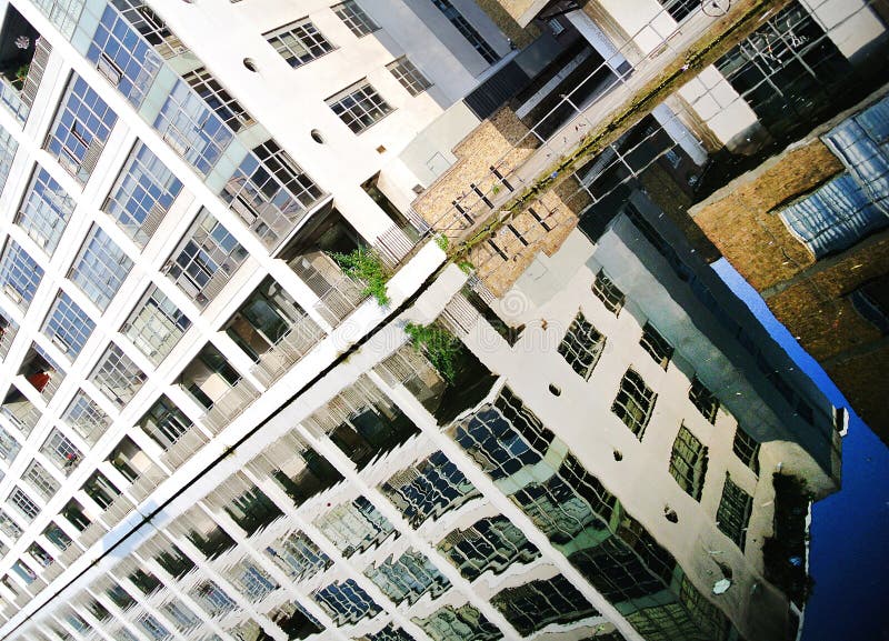Building Reflected in the Water Stock Photo - Image of building, water ...