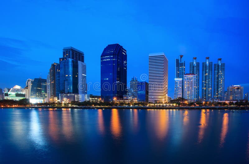 Building Reflection As City Scape. Stock Photo - Image of district ...