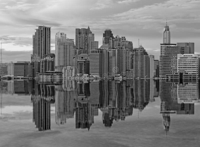 Building on Reflection stock image. Image of condo, miami - 33264853