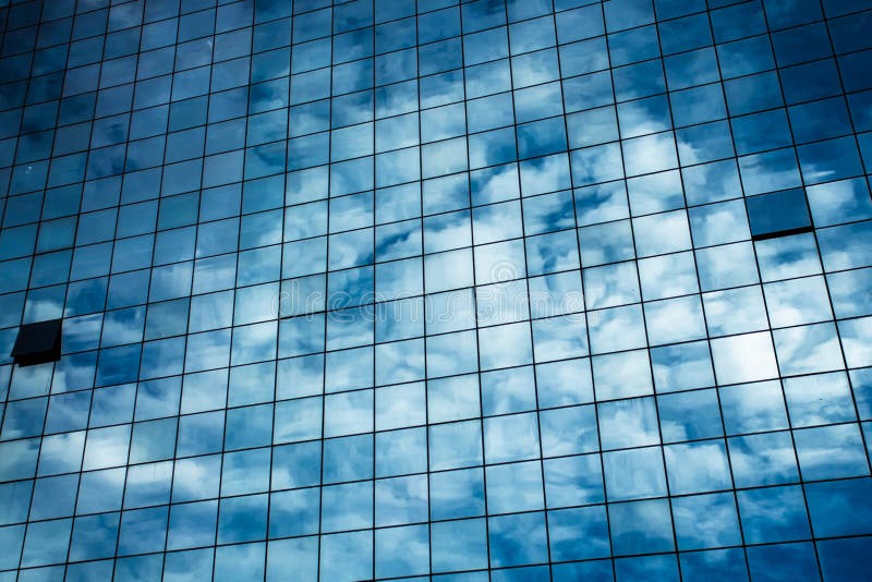 Building Reflection Glass with Sky Stock Photo - Image of facade ...
