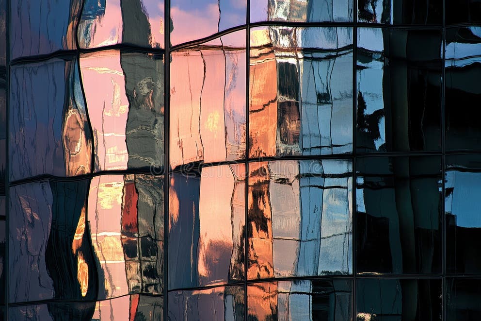 Building Reflection in Glass Window Creates a Striking Visual Contrast ...