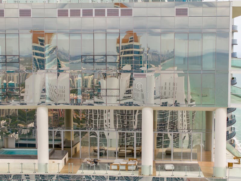 Building Reflection in Glass Windows Editorial Photography - Image of ...