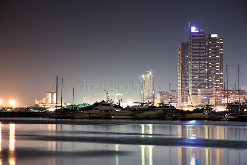Buildings on the Riverside in the Evening Astana Stock Image - Image of ...