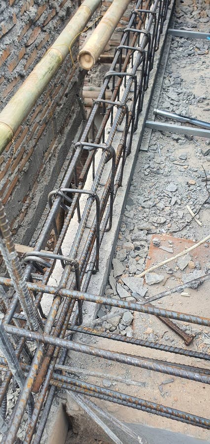 Building Reinforcement in a Project Renovation Stock Photo - Image of ...