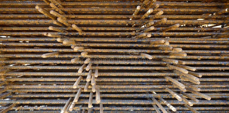 Building Reinforcement Rust Texture Stock Image - Image of foundations ...