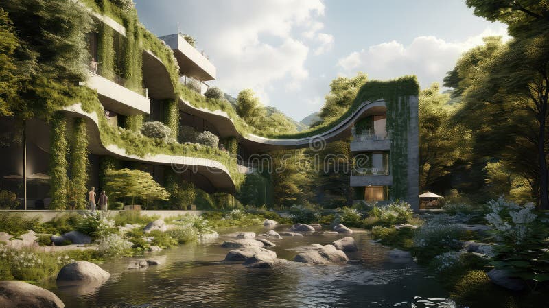 Building Render Architecture Background Stock Photo - Image of ...