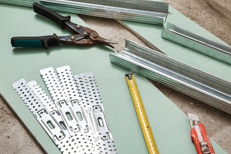 Building and Repair Tools and Materials Stock Image - Image of ...