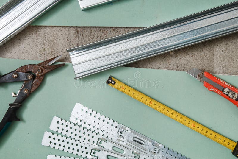 Building and Repair Tools and Materials Stock Image - Image of home ...