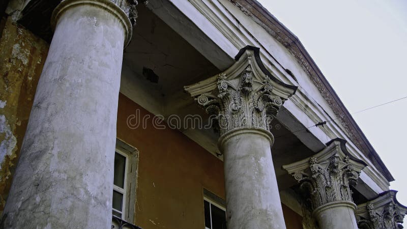 Building Residence Facade in Classical Style of Architecture. Stock ...