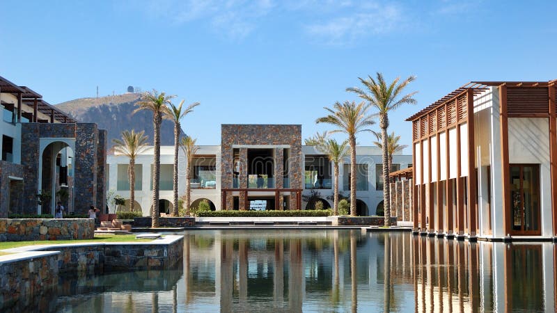 Building, Restaurant, Swimming Pool Stock Image - Image of reflexion ...