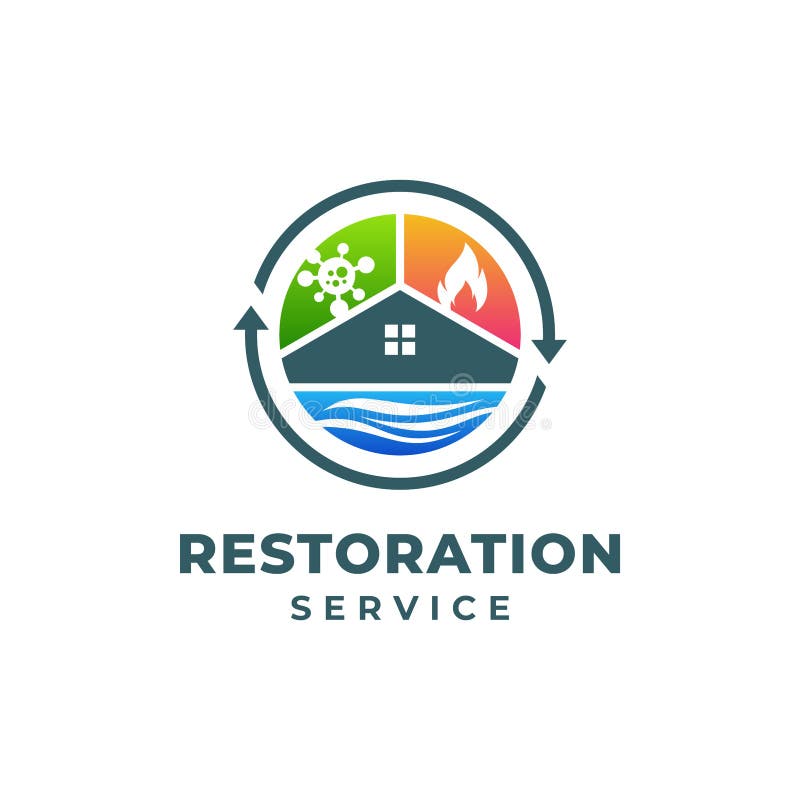 Building Restoration Services Logo Stock Vector - Illustration of label ...