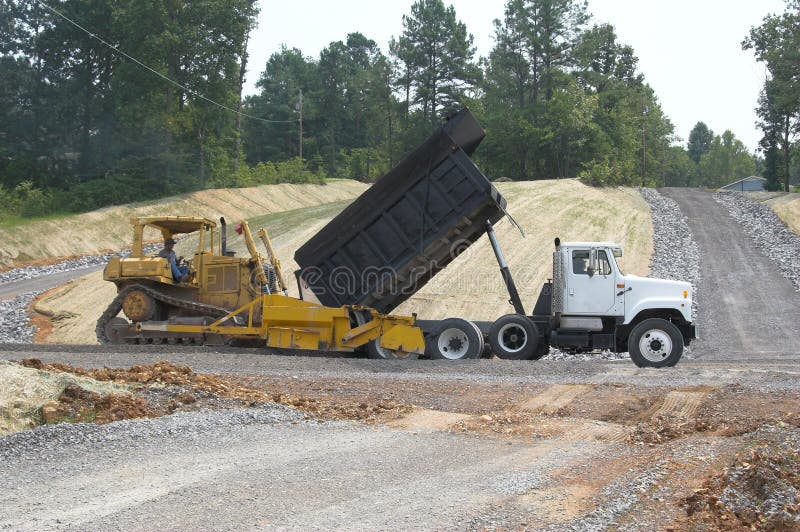 Building roads stock image. Image of rock, freeway, lanes - 227255