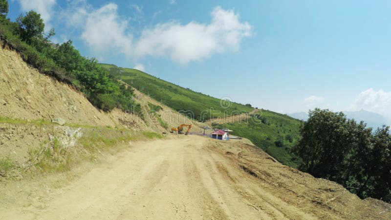 Building Roads in Mountains Stock Video - Video of kennecott, loader ...