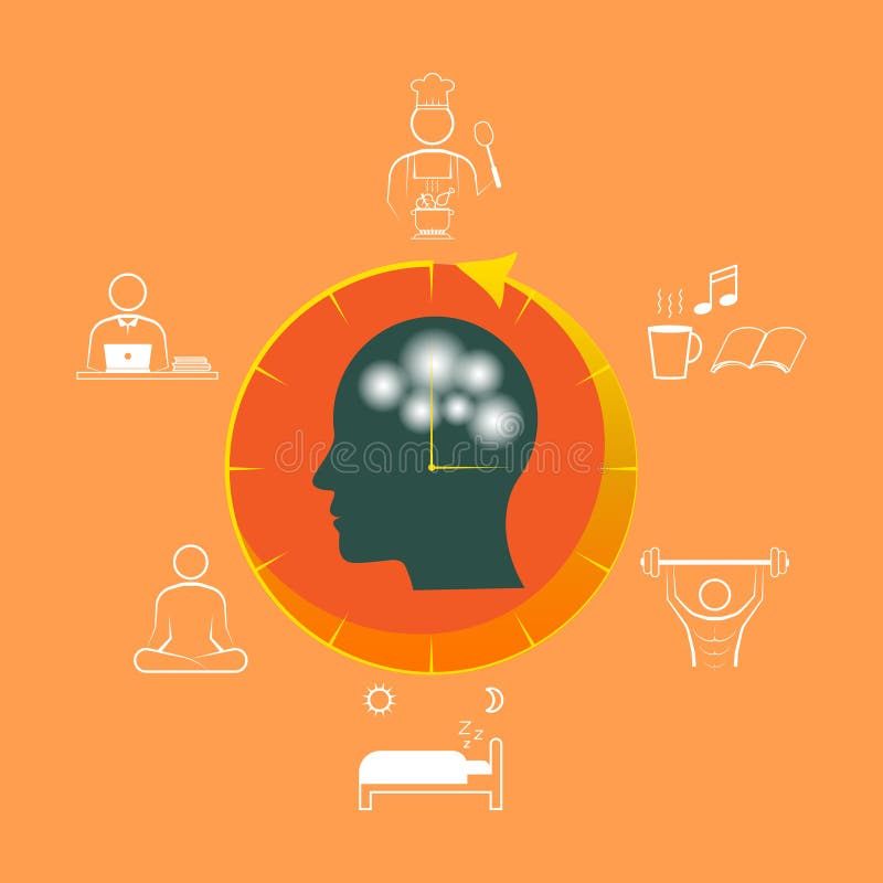 Building daily Routine Growth for Self Improvement Stock Vector ...