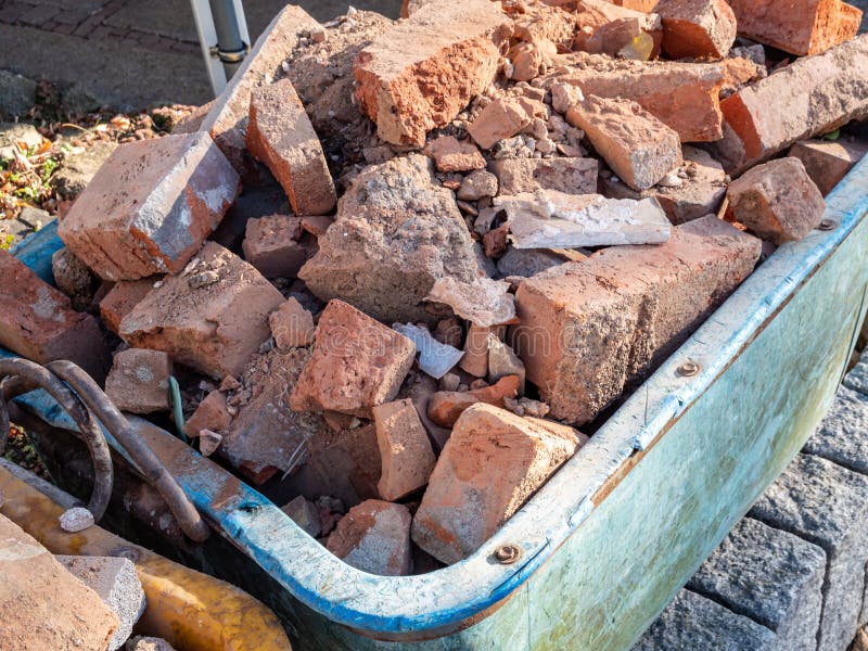 Building Rubble on a Construction Site Stock Photo - Image of rubble ...