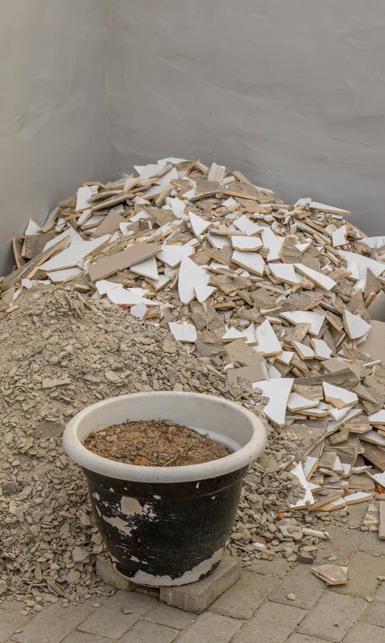 Building Rubble after a Home Project Stock Photo - Image of ...