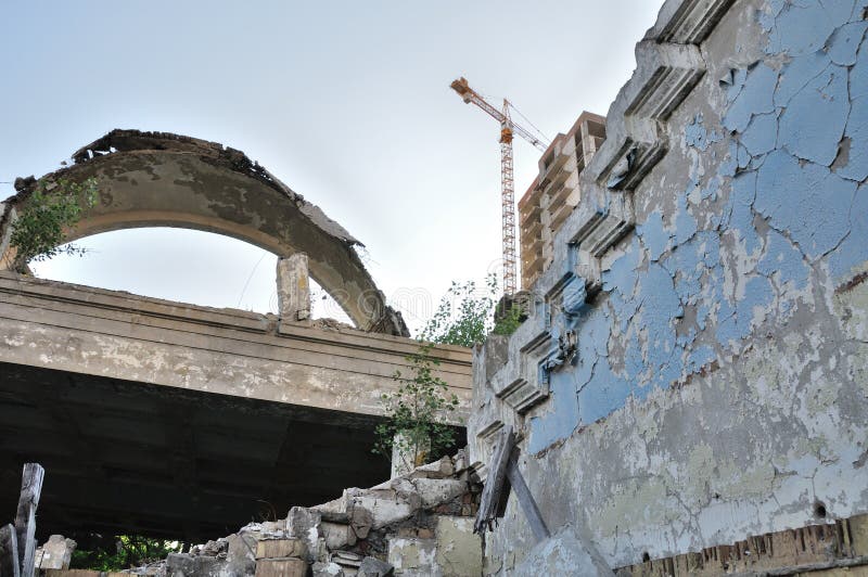 Building on the ruins stock photo. Image of ruin, roof - 32242070