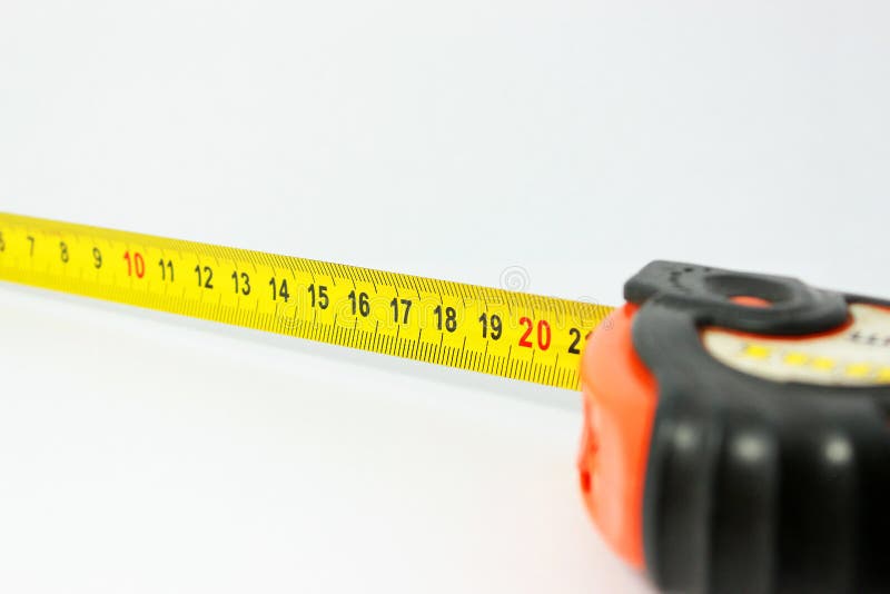 Building Ruler Measuring Tape Stock Photo - Image of tool, yellow ...