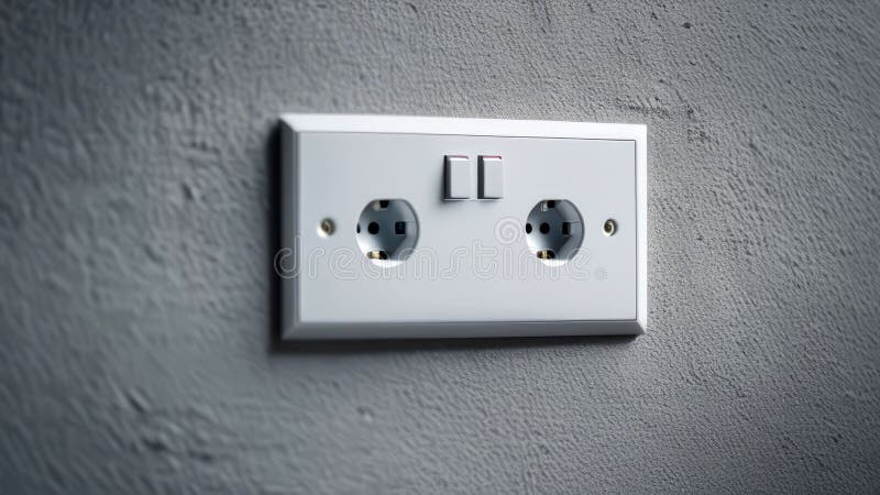 Building a Safe Space: an Electrical Outlet. Generated by AI. Stock ...
