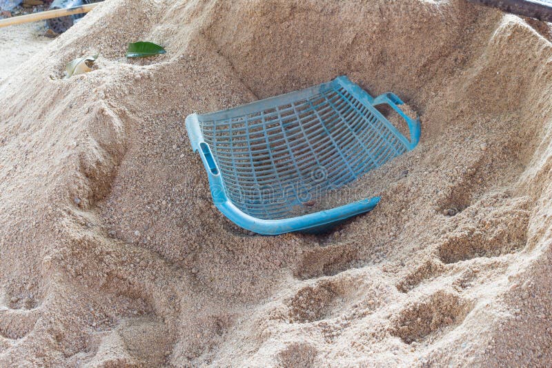 Building sand stock photo. Image of ground, front, laborer - 83389262