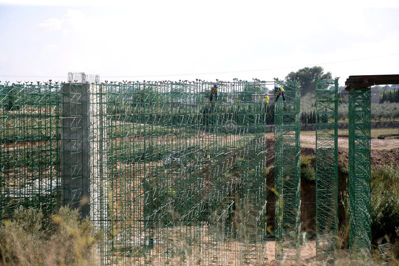 Building Scaffolding for Formwork Stock Photo - Image of industry ...
