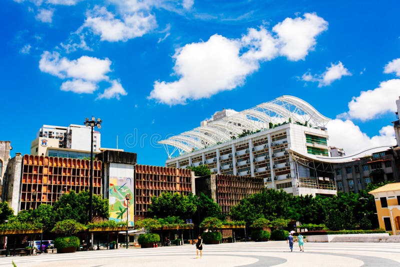 The Building Scenery of Macao Editorial Stock Image - Image of asia ...