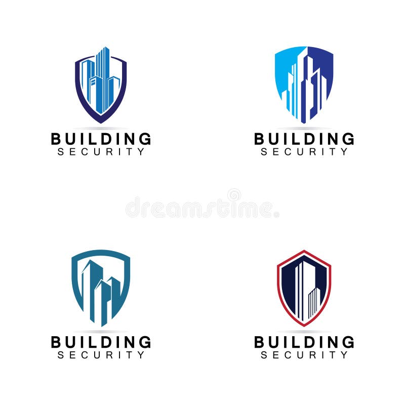 Building Security Logo Design Template Stock Vector - Illustration of ...