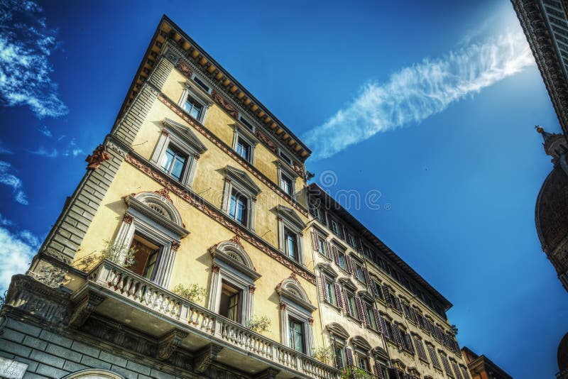 Building Seen from Below in Florence Stock Image - Image of famous ...