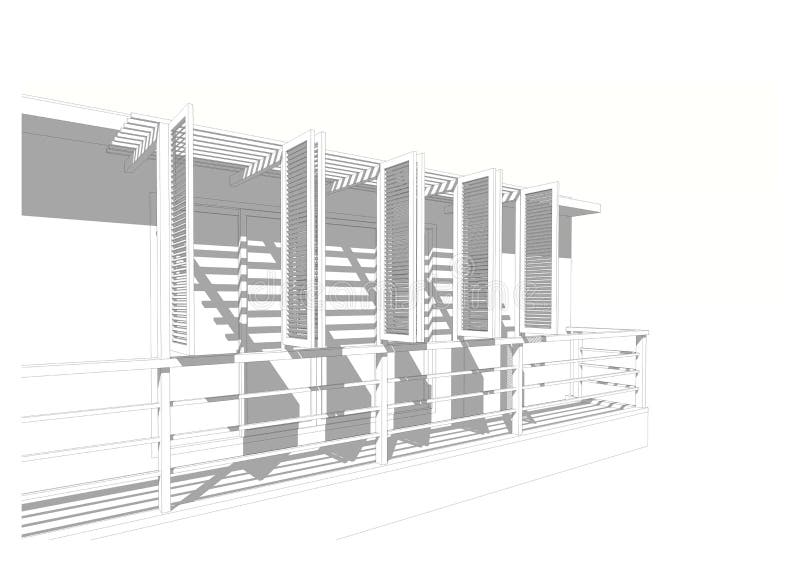 Building : shade shadow stock illustration. Illustration of panel ...