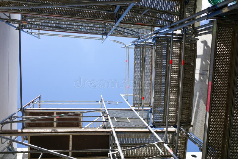 Building of Shaft for Setting Valve on Water Pipe. Potable Water Stock ...