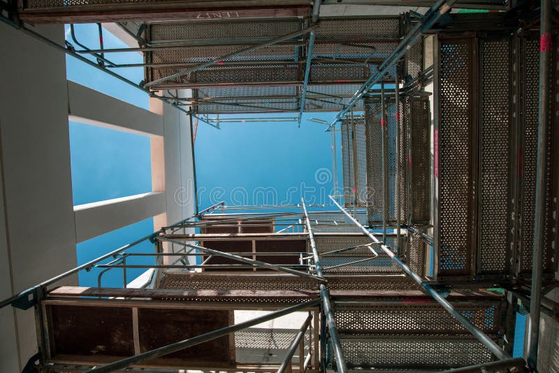 Building of Shaft for Setting Valve on Water Pipe. Potable Water Stock ...