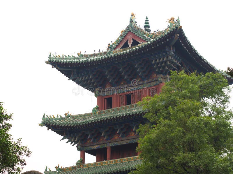 The Building in Shaolin Temple with Detail Architecture. the Shaolin ...