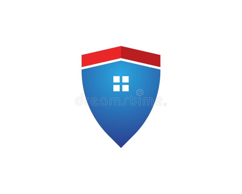 Building Shield Icon Logo Template Stock Vector - Illustration of guard ...